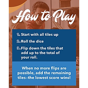 WE Games 14 inch 1-4 Player Shut The Box Wooden Board Game, Walnut Stain