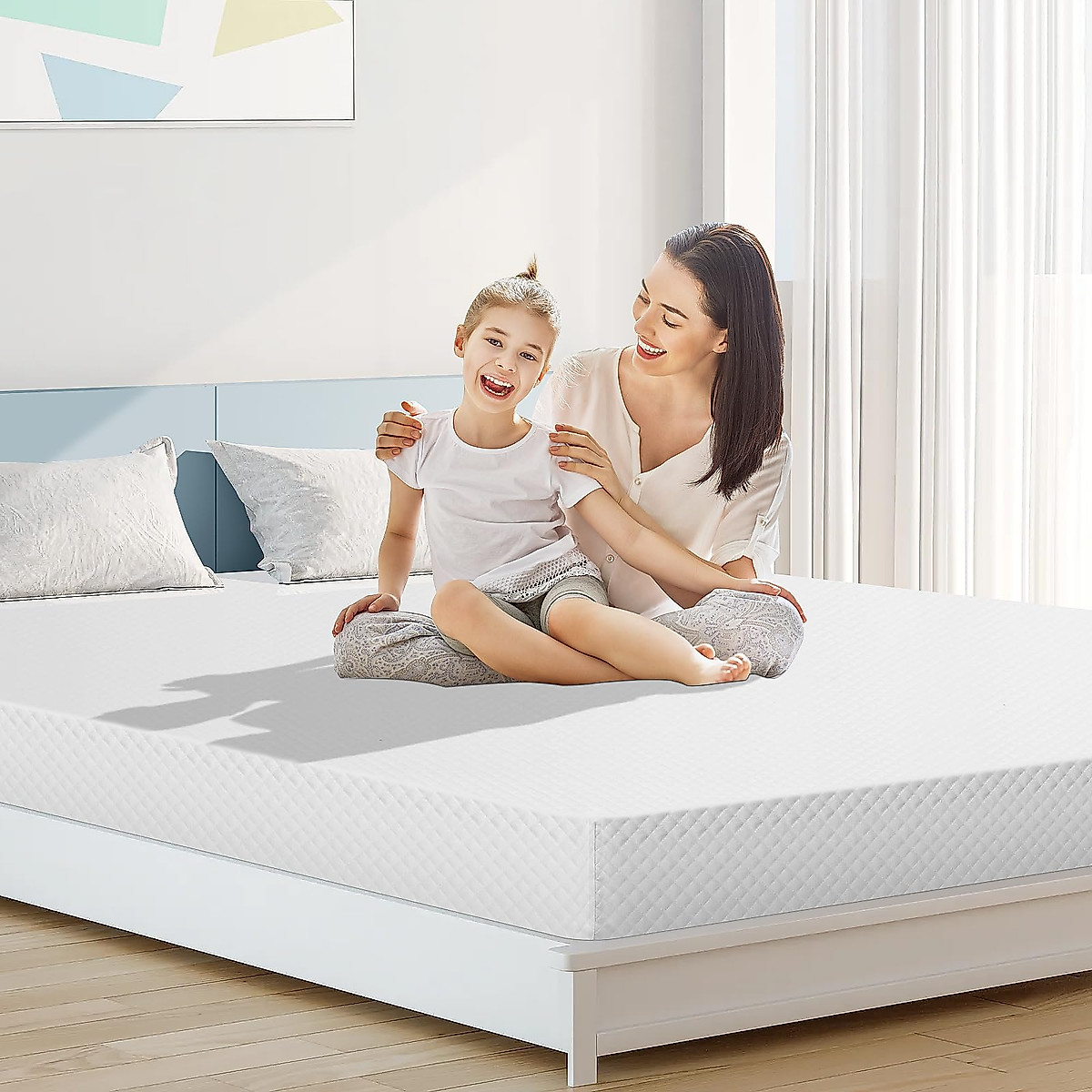 King Mattress, 6 Inch Gel Memory Foam Mattress for Cool Sleep & Pressure Relief, Medium Firm RV Daybed Mattress for Kid and Adults, Bed-in-a-Box, CertiPUR-US Certified