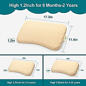 willai Baby Toddler Pillow,Soft and Breathable Silicone Pillow with Machine Washable,Suitable for Baby Bed,Toddler Travel Bed,Kids Bed.