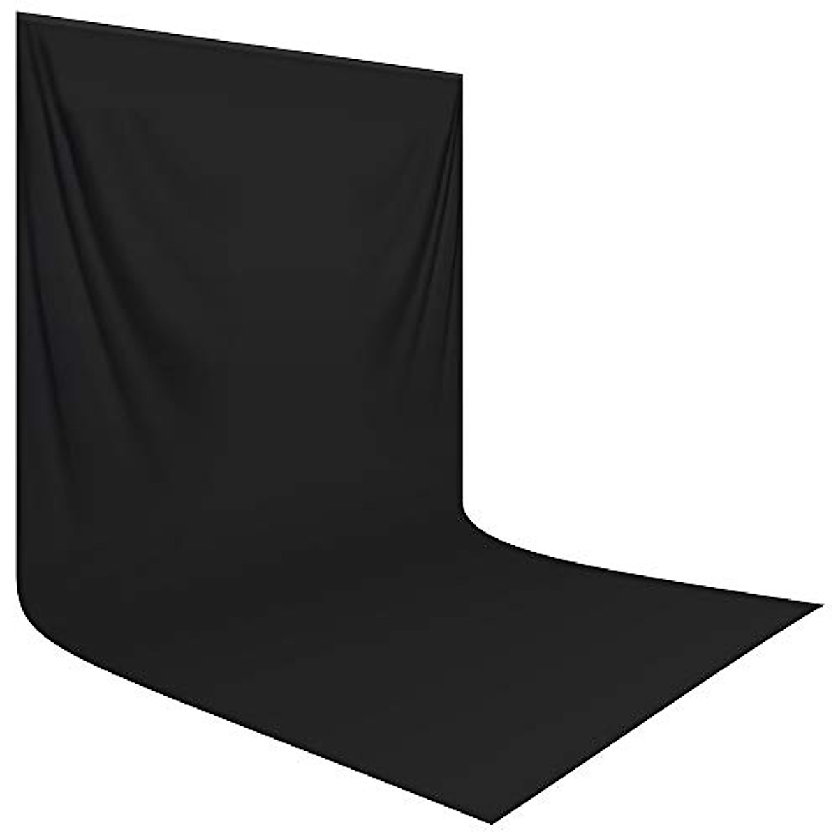 Hemmotop Black Backdrop Background 10 x 20ft Black Backdrop Screen for Photography Black Photo Backdrop Cloth for Photo Video Studio and Televison
