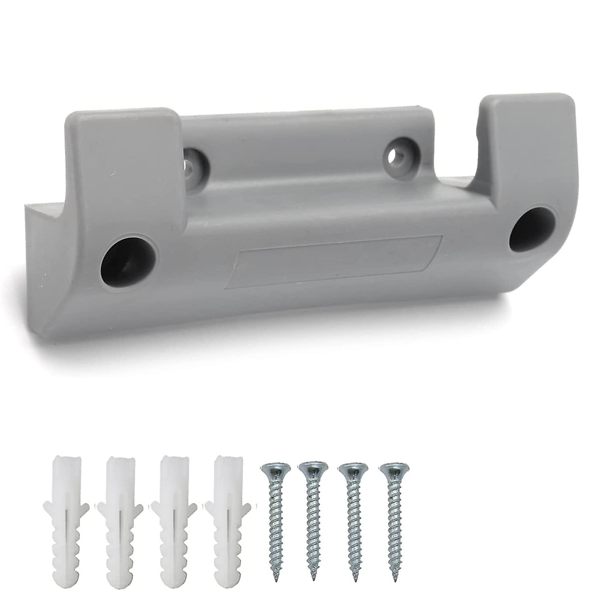 Water Hose Reel Wall Bracket PVC Plastic Garden Hose Reel Holder Wall Mount with 4 Screws & Plugs Easy Installation Hose Reel Hanger for Holding Diameter 0.78inch/2cm