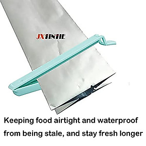 dogmoon Sealing Clips, Food Bag Clips, 15 Pcs Food Storage Sealing Clips Freezer Bag Clips for Kitchen Food Snacks Storage Reusable Bag Clips(3 Sizes)