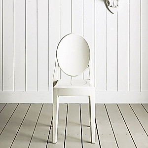 2xhome - Victoria Style Ghost Side Chair Transparent Acrylic Chair