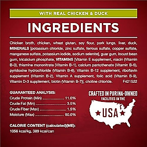 Purina ONE True Instinct Tender Cuts in Gravy with Real Turkey and Venison, and with Real Chicken and Duck High Protein Wet Dog Food Variety Pack - (Pack of 6) 13 Oz. Cans