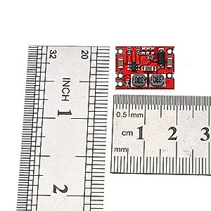 DAOKI 5Pcs 3.3V Buck Boost Power Module S09 Automatic Boost Buck Converter Module Step Up and Down Board Input 3V-15V Output 3.3V/5V/4.2V/9V/12V Electronic DIY PCB