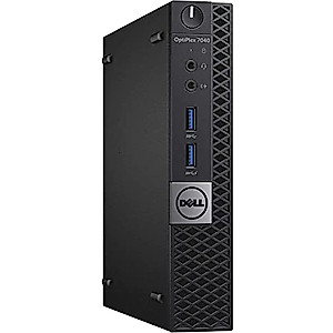 Dell Optiplex 7040 Micro Desktop Computer PC, Intel Quad Core i5, 16GB RAM, 512 GB SSD, Windows 10 Pro, New Periphio Webcam, Periphio Wireless Keyboard & Mouse (Renewed)