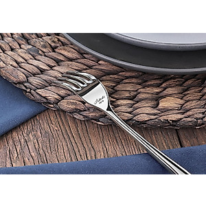 Artaste 56501 Rain II Forged 18/10 Stainless Steel Salad Fork, 7-Inch, Set of 12