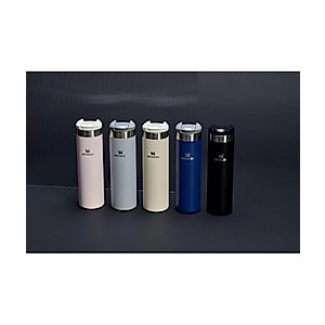 Stanley AeroLight Transit Bottle 20 oz | Locking Drink Through Lid | Leak Resistant Water Bottle or Coffee Travel Mug | Lightweight Insulated Stainless Steel | BPA-Free | Black