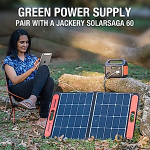 Jackery Portable Power Station Explorer 240, 240Wh Emergency Backup Lithium Battery, 110V/200W Pure Sinewave AC Outlet,Solar Generator for Outdoors Camping Travel Fishing Hunting (Renewed)