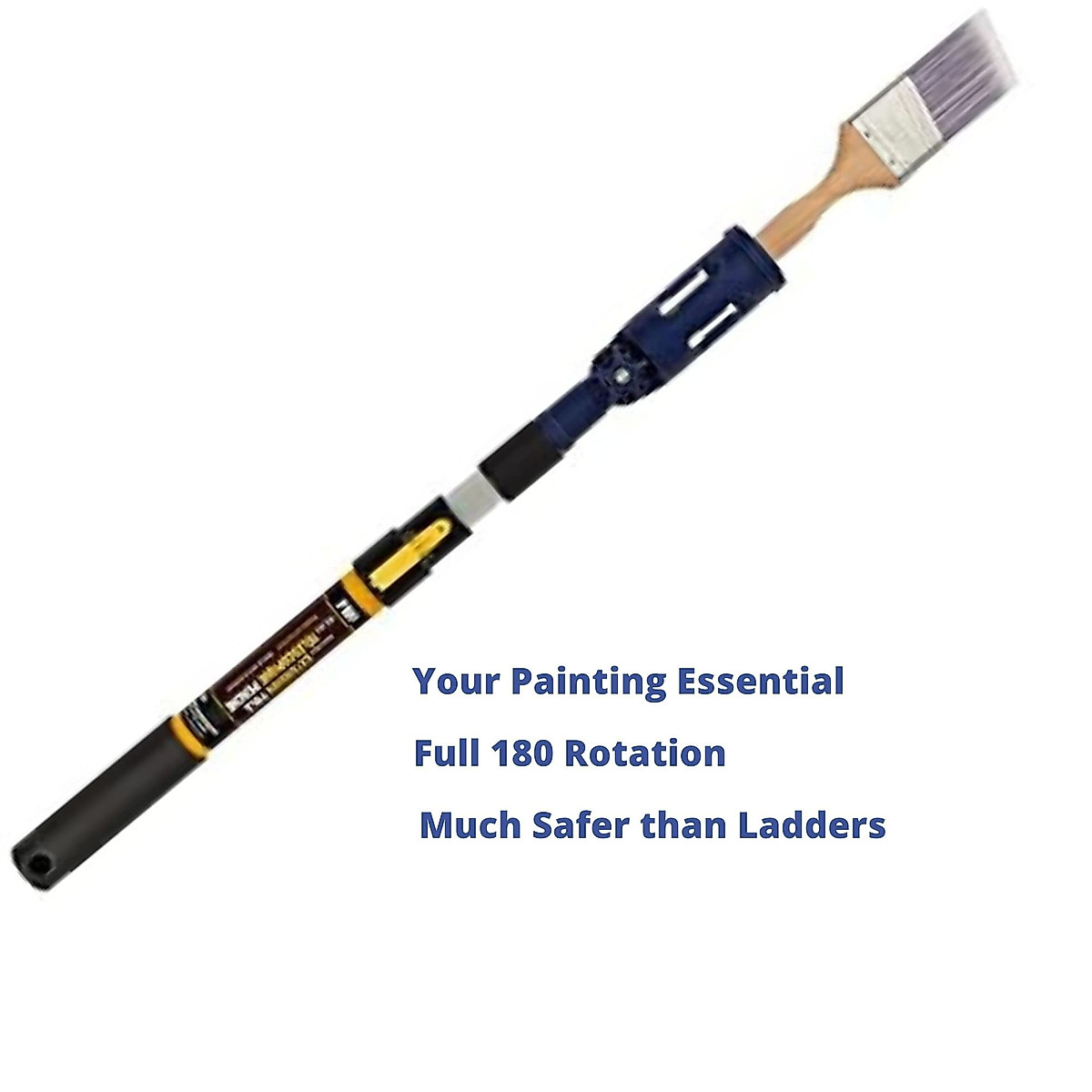 Multi-Angle Paint Brush Extender - Paint Edger Tool for High Ceilings, Walls, Trim and Corner Painting Tool, Paint Roller Extension Pole Attachments for Cutting in Clean, Paint Pole Extension Device