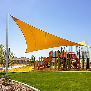 Miveda Shade Sail Poles, 10 ft Heavy Duty 3" Diameter Steel Poles for Shade Sail, Sun Shade Pole with D-clamp, Suitable for Garden/Yard/Pool/Patio/Playground/Grass（one Pole）