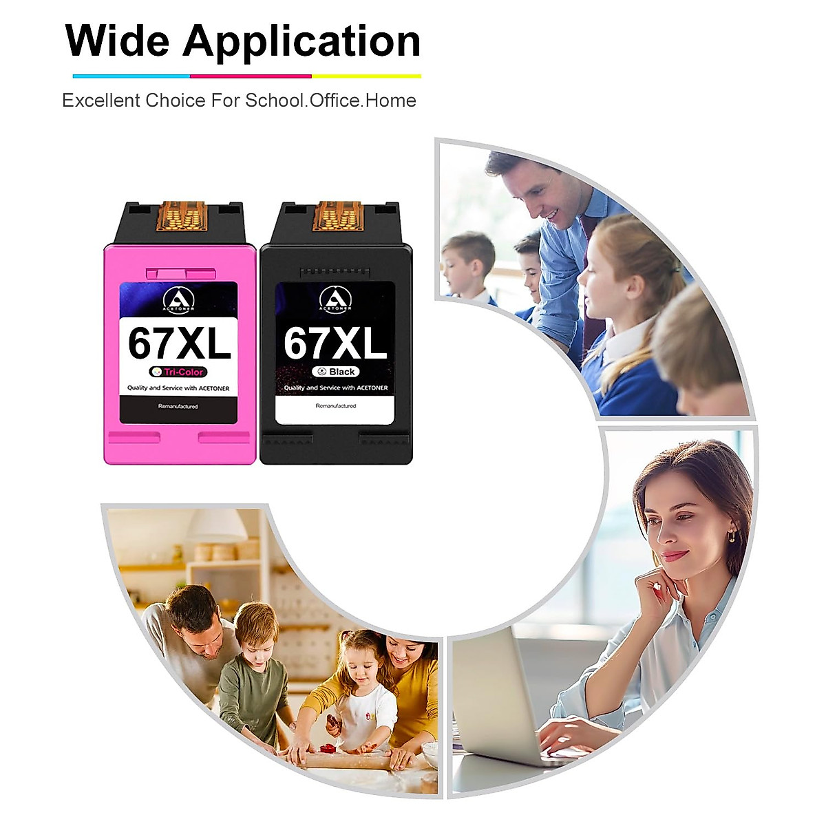 FACMS Compatible 280XXL Ink Cartridge Replacement for Canon 280 281 Ink Cartridges PGI-280XXL CLI-281XXL for PIXMA TR7520 TR8520 TS6120 TS6220 TS6320 TS8120 TS8220 TS9120 TS9520 TS9521C TS702 Printer