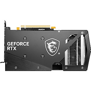 MSI Gaming GeForce RTX 4060 8GB GDRR6 Extreme Clock: 2610 MHz 128-Bit HDMI/DP Nvlink TORX Fan 4.0 Ada Lovelace Architecture Graphics Card (RTX 4060 Gaming 8G)