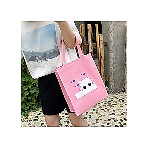 hainan Cat Backpacks Set for Teenage Girls and Student Kitty Printing Bookbag Cute School Bags Teen Girls 4 pcs for One Set Green one size