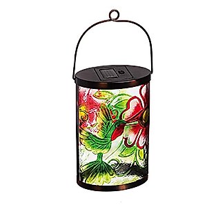 New Creative Hummingbird Garden Friends Hanging Solar Lantern