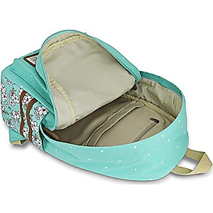 Roffatide Anime My Hero Academia Katsuki Bakugo Backpack Canvas Dots Backpack Green Rucksack Printed Bookbag Flower Pattern Schoolbag