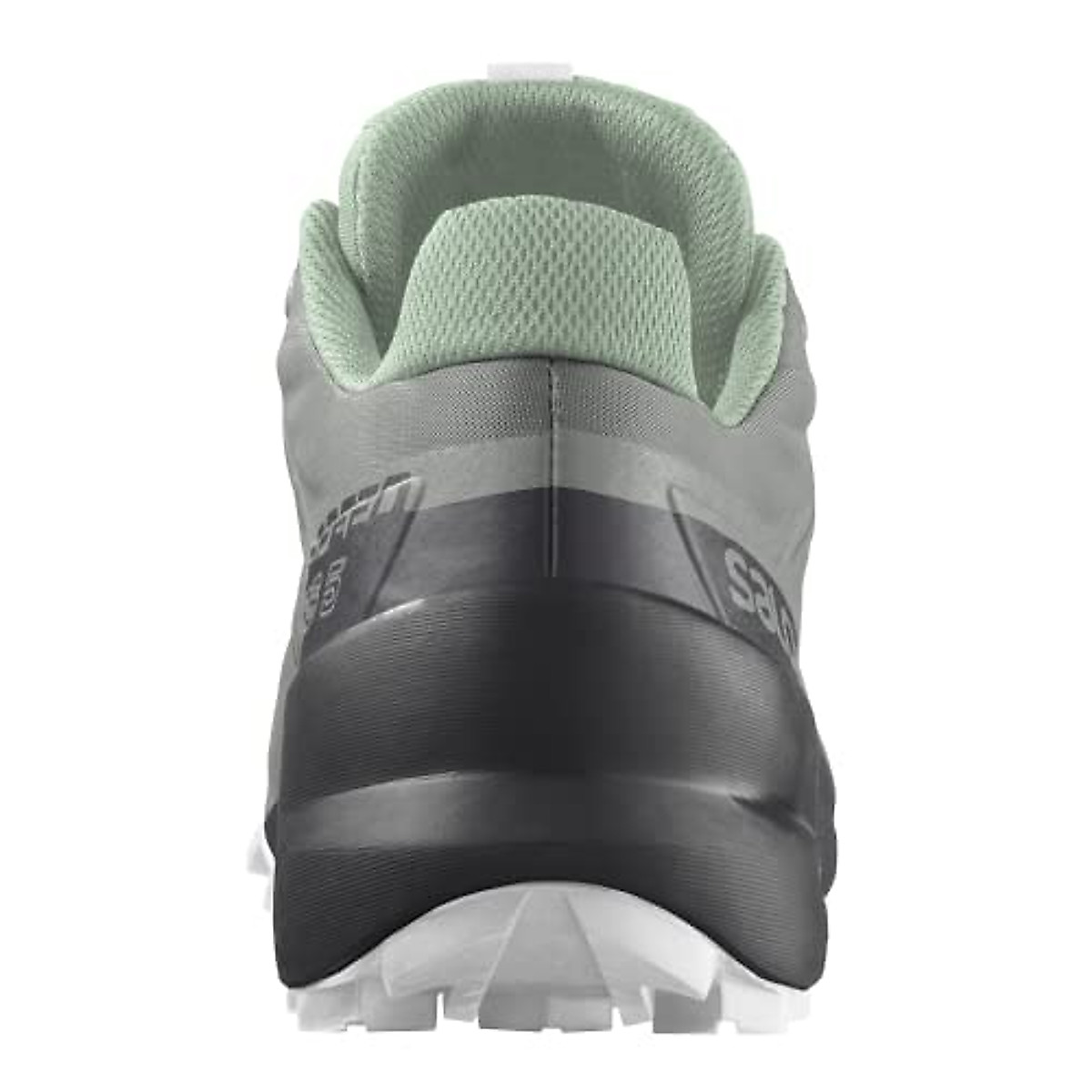 Salomon womens Salomon Women's Speedcross 5 for Women Trail Running Shoe, Wrought Iron/Spray/White, 9.5 US