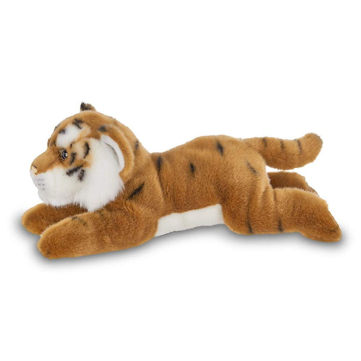 Bearington Saber Plush Tiger Stuffed Animal, 14 inches