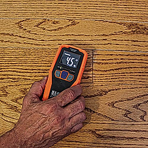Klein Tools ET140 Pinless Moisture Meter for Non-Destructive Moisture Detection in Drywall, Wood, and Masonry; Detects up to 3/4-Inch Below Surface