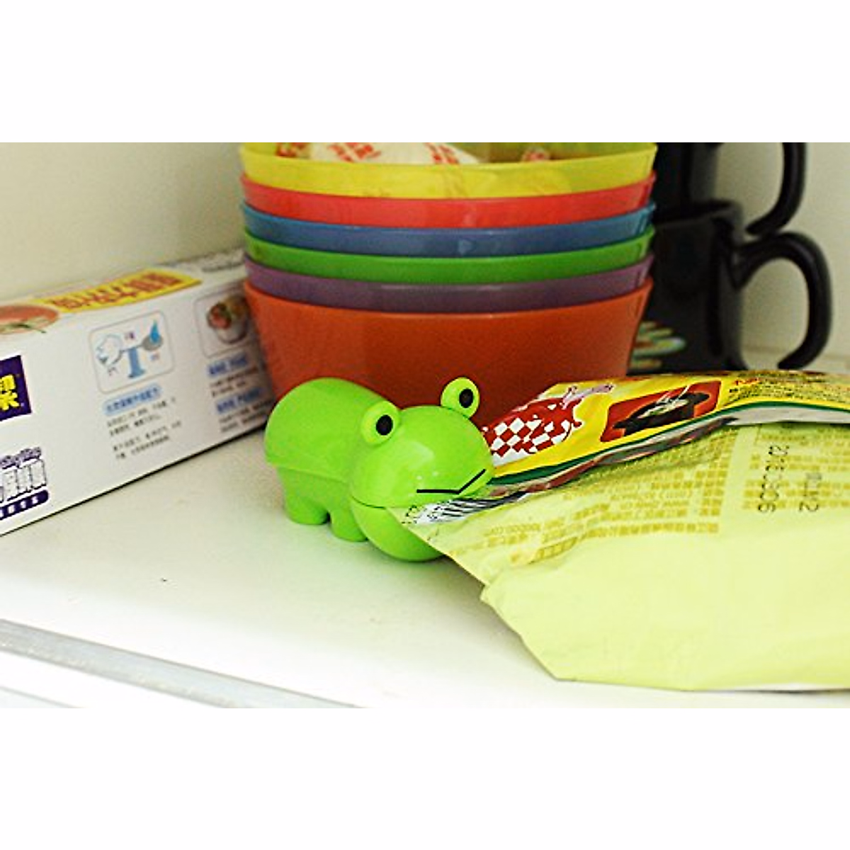 Cute Zoo Animal Chip Bag Clips – 3 Pc Pack – Durable Plastic Clip for Keeping Food Fresh, Organize Kitchen and Office – Perfect for Snacks, Travel & Super Adorable (Frog, Lion, Tiger)