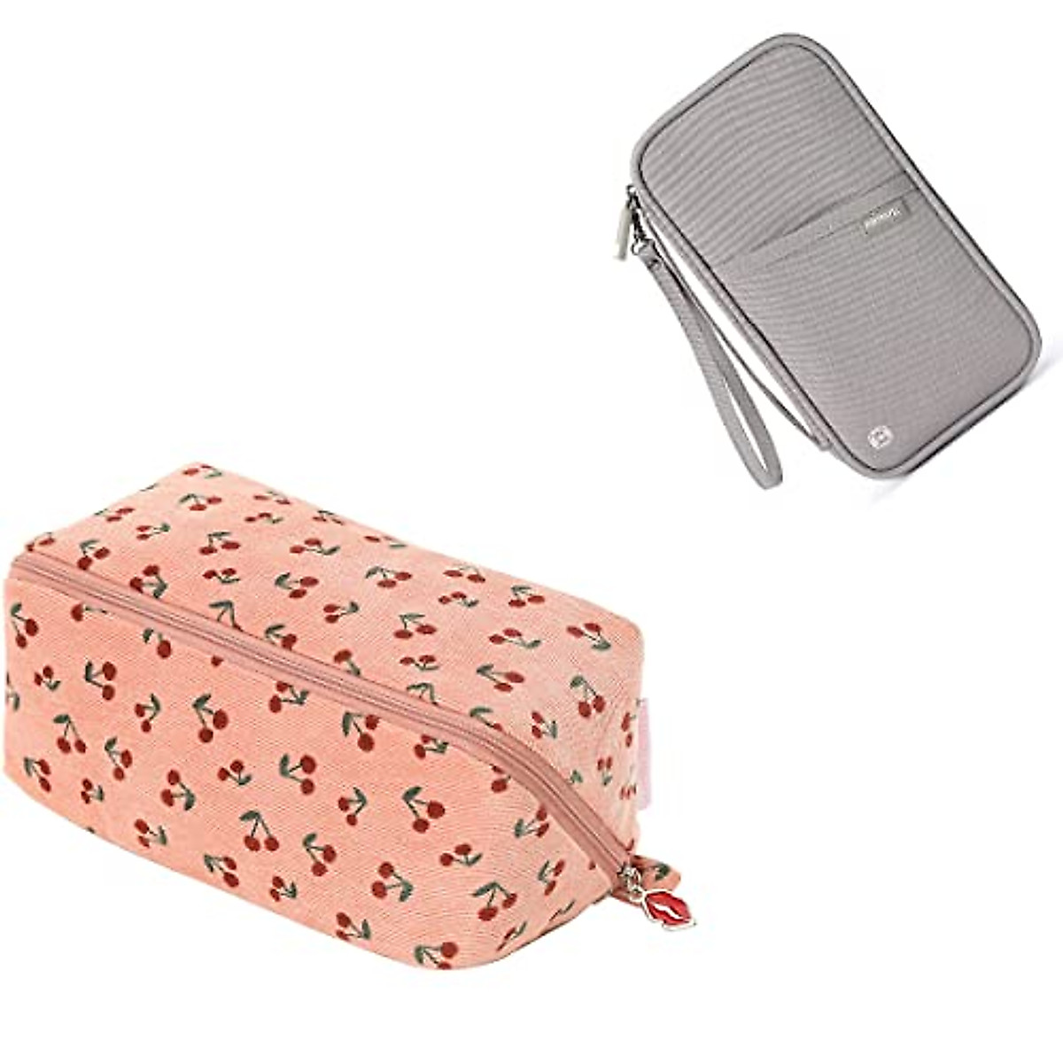 VanFn Passport Wallets and Cosmetic Bags, Makeup Bag Cosmetic Bag for Women Cosmetic Travel Makeup Bag Large Travel Toiletry Bag for Girls Make Up Bag Brush Bags Toiletry Bag