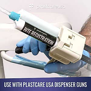 Bite Registration Material, Fast Set, Made in Germany Mint Flavor, Set of 2 50ml Cartridges, No Mixing Tips