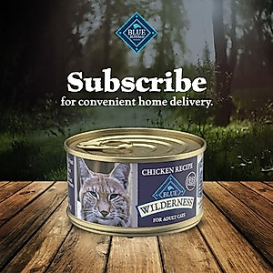 Blue Buffalo Wilderness High-Protein Grain-Free Wet Kitten Food, Chicken Paté Recipe, 3-oz. Cans, 6-Count