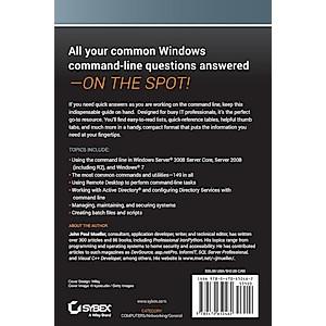 Windows Command Line Administration Instant Reference