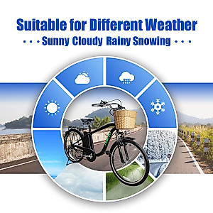 NAKTO/SPARK 26" Electric Bike Commute Electric Bicycle 350W Brushless Gear Motor Ebike with Removable Waterproof Large Capacity 36V10A Lithium Battery and Sporting 6 Speed Gear E-Bike(Black)