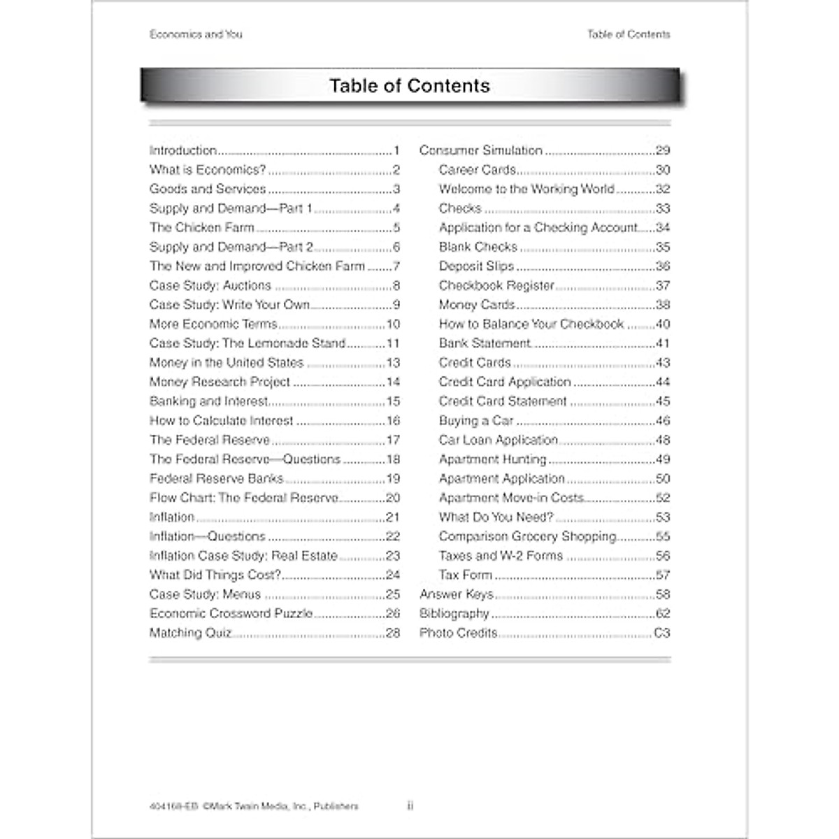 Mark Twain Basic Economics Workbook, Grades 5-8 Financial Literacy Books, Money, Taxes, and Economic Principals With Math Practice, 5th Grade Workbooks and Up, Classroom or Homeschool Curriculum