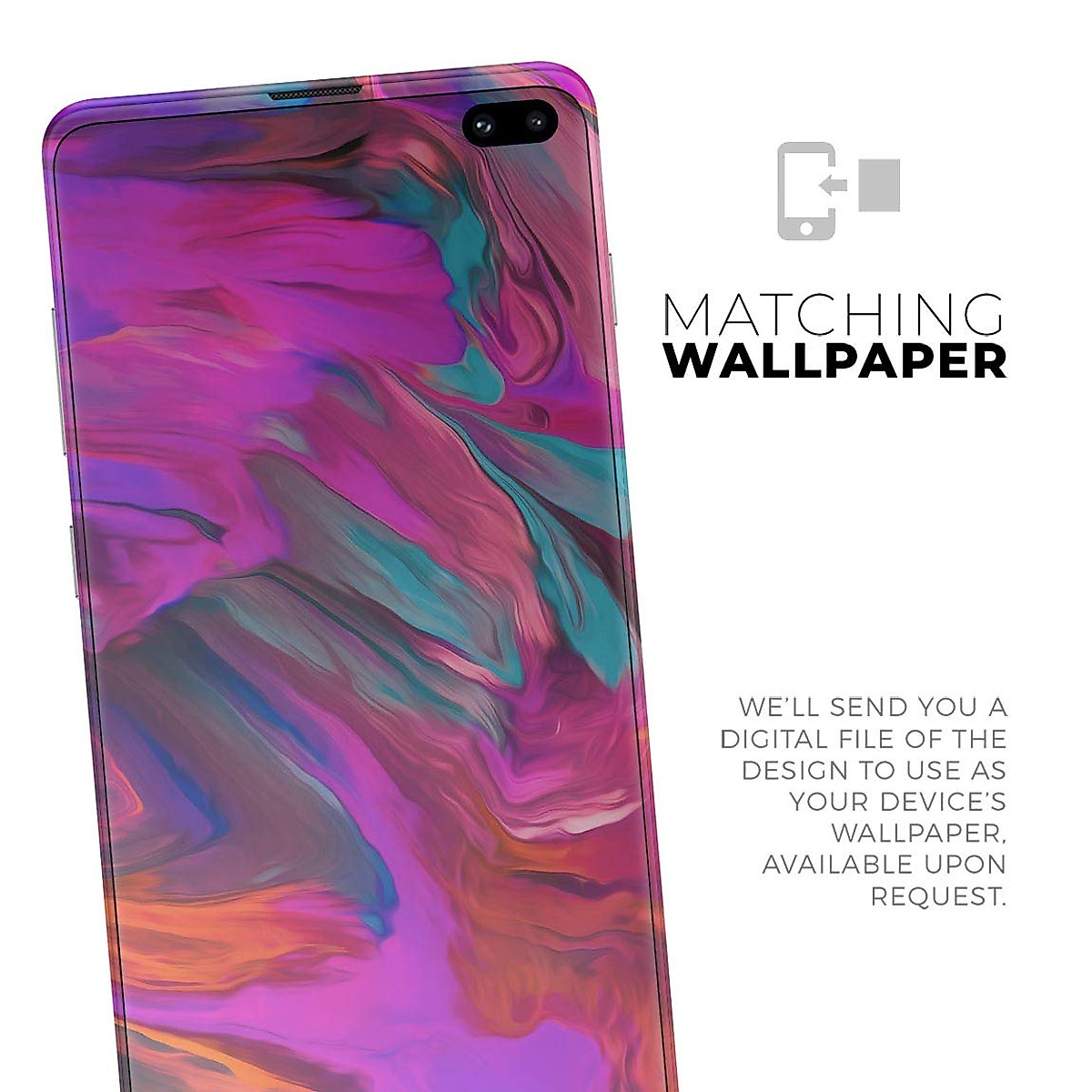 DesignSkinz Blurred Abstract Flow V56 Protective Vinyl Decal Wrap Skin Cover Compatible with The Samsung Galaxy S20 (Screen Trim & Back Glass Skin)