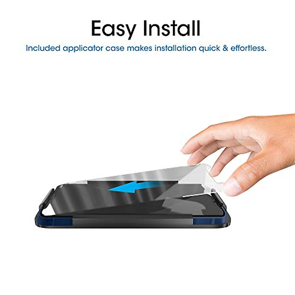 amFilm Glass Screen Protector Compatible with iPhone 12 Mini 5.4" Display, 2020, with Easy Installation Tray, Tempered Glass, 3 Pack