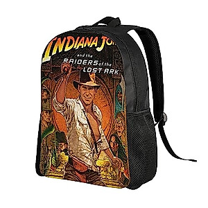 HEMKUNT Raiders Of The Lost Ark Backpack Men And Women Casual Fashion Lightweight Classic Backpack Tourist Black Bag