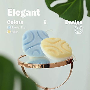 myHomeBody Face Wash Sponges, Face Sponge for Washing Face, Facial Sponges for Cleansing and Exfoliating, Cleansing Sponges for Face, 2 Sides, 2 Textures, 2 Pack