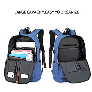 LACATTURA College Backpack, Water Resistant Laptop Rucksack