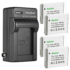 Kastar 4-Pack Battery and AC Wall Charger Replacement for Lecran FHD 1080P 36.0 Mega Pixels Vlogging Camera, Lecran FHD 2.7K 44.0 Mega Pixels Vlogging Camera, Compact Portable Mini Cameras