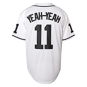 The Sandlot Benny The Jet Rodriguez Michael Squints Palledorous Alan Yeah-Yeah McClennan Bel Air 3D Print Baseball Jersey (X-Large, 11-White)