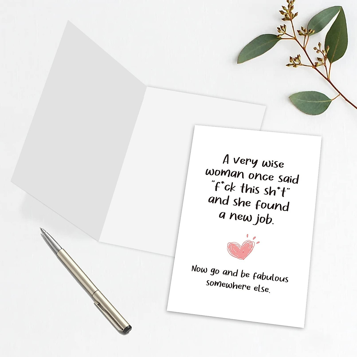 Funny New Job Congrats Card for Bestie, Coworker Leaving Farewell Card, Be Fabulous Somewhere Else