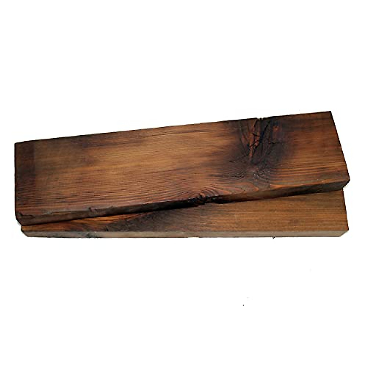 Modern Timber Craft Reclaimed Wood Wall Shelves | Rustic Wall Decor | Set of 2 (24" x 6") | Easy-to-Install Hardware Included (Oiled)