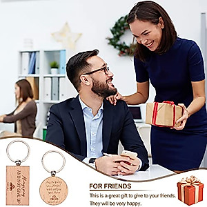 craftshou 60 Pack Bible Inspirational Keychains Wooden Bible Verse Bulk Key Chain Christian Quotes Sign Wood Keyrings Church Faith Gifts for Prayer Easter Party Favors Inspirational Engraved Gift