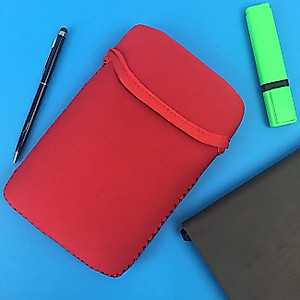 G-HUB - Reversible Neoprene Sleeve for iPAD MINI & iPAD MINI 2 - Cover is BLACK on the outside (or RED when reversed) - Designed by G-Hub specifically for use with the Apple iPad Mini and iPad Mini 2