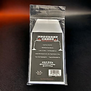 100 PSA Perfect Fit Sleeves Graded Card Sleeves for PSA Slabs & More