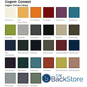 Steelcase Gesture Office Desk Chair with Headrest Plus Lumbar Support Cogent Connect Licorice 5S26 Fabric Standard Black Frame