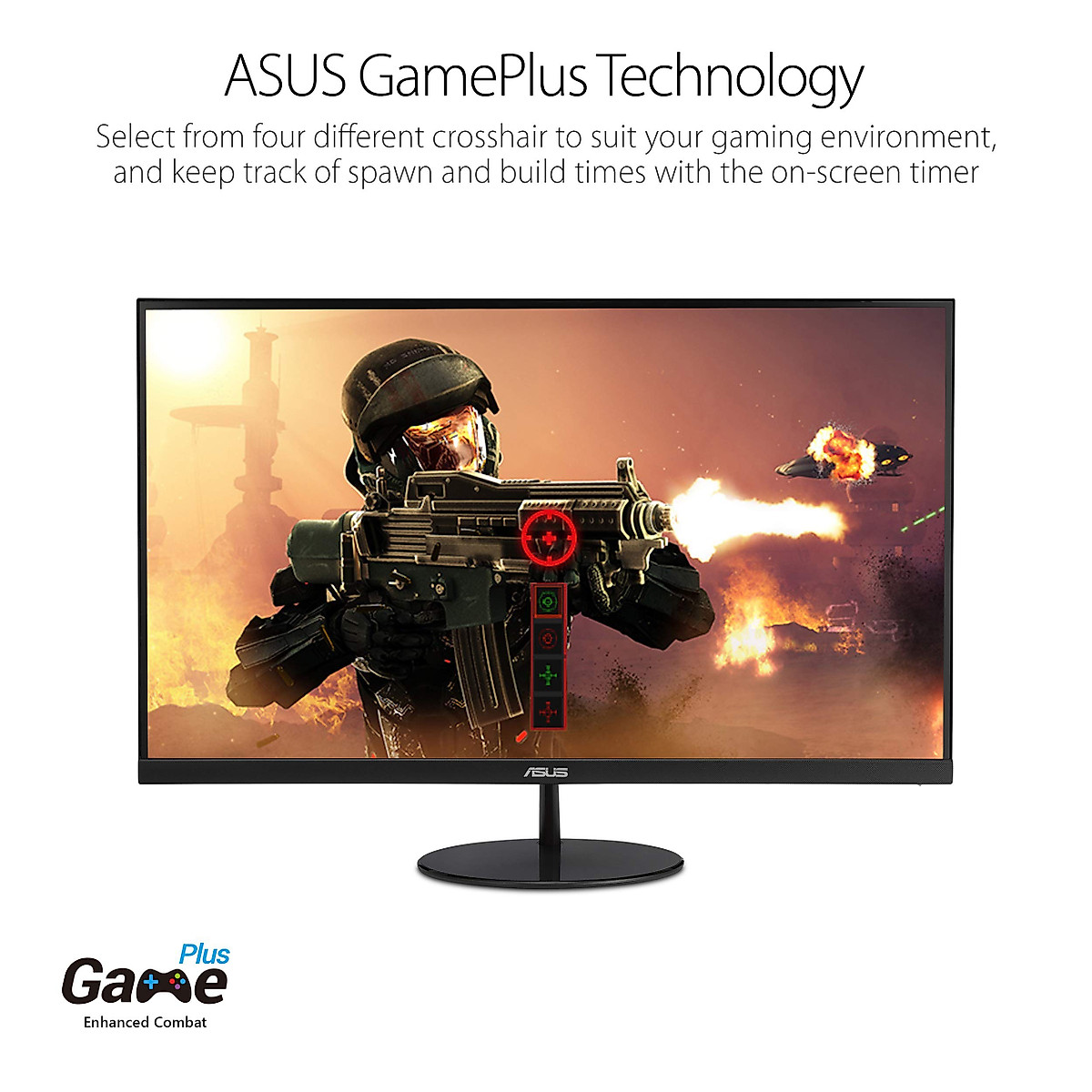 ASUS VL279HE 27” Eye Care Monitor, 1080P Full HD (1920 x 1080), IPS, 75Hz, Adaptive-Sync, FreeSync, HDMI D-Sub, Frameless, Slim, Wall Mountable, Flicker Free and Blue Light Filter,BLACK (Renewed)