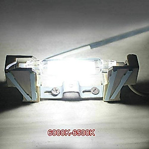 Qixivcom 2 Packs 78mm 10W R7S LED Bulbs LED COB Light 100W Halogen Equivalent J Type T3 120V R7S Dimmable Daylight White 6500K Double Ended R7S LED J78 Flood Light Landscape Lights Lamp Work Lighting