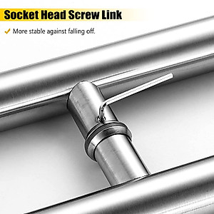 Modern Entry Door Handle Push Pull Door Handle, Double Sided H-Shape Round Handles, Brushed Stainless Steel Interior Exterior Sliding Barn Door Hardware Pulls ( Color : Frosted , Size : 50cm/19.7in -