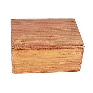 Handmade Wooden Urn Box for Human Ashes, Cremation Funeral Urns Box, Pet Memorial Urns, Decorative Urn, Cat Infant Adult Urn, Keepsake Burial Ash Box | 6 X 4 Inch