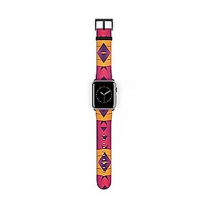 Creative Vibes2 Boho Colorful Smart Watch Band Compatible with Smart Watch Series 1, 2, 3, 4, 5, 6, 7, & SE - High-Quality Leather Watch Bands for Smart Watches (38-41 mm, Gold Matte)