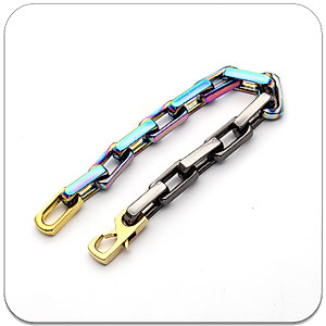 PEAS Hip Hop Jewelry Adjustable Bracelet Rectangle Link Chain Bracelet (Color)