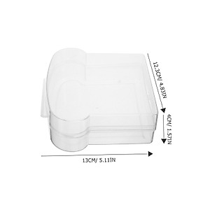 SHOWERORO Portable Sandwich Storage Box Reusable Container for Picnic and Lunch Sandwich Holder for Fresh Bread and Toast for Outdoor Camping and Food Storage